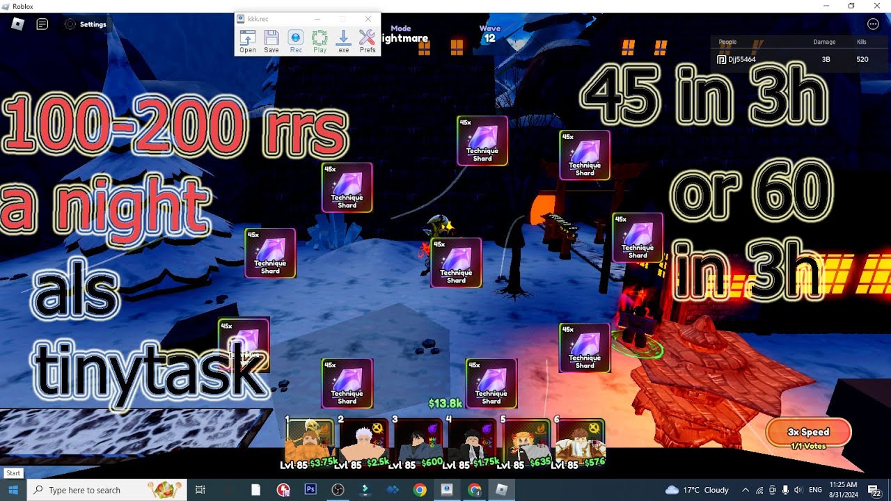 Best way how to tinytask rrs in Anime Last Stand - YouTube