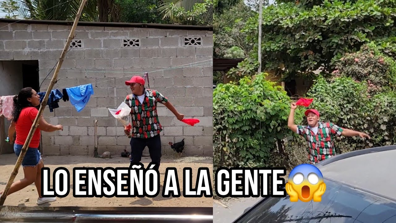 MARVIN le r0. b0 el C4.LZON a KARINA y lo enseña en plena calle - YouTube