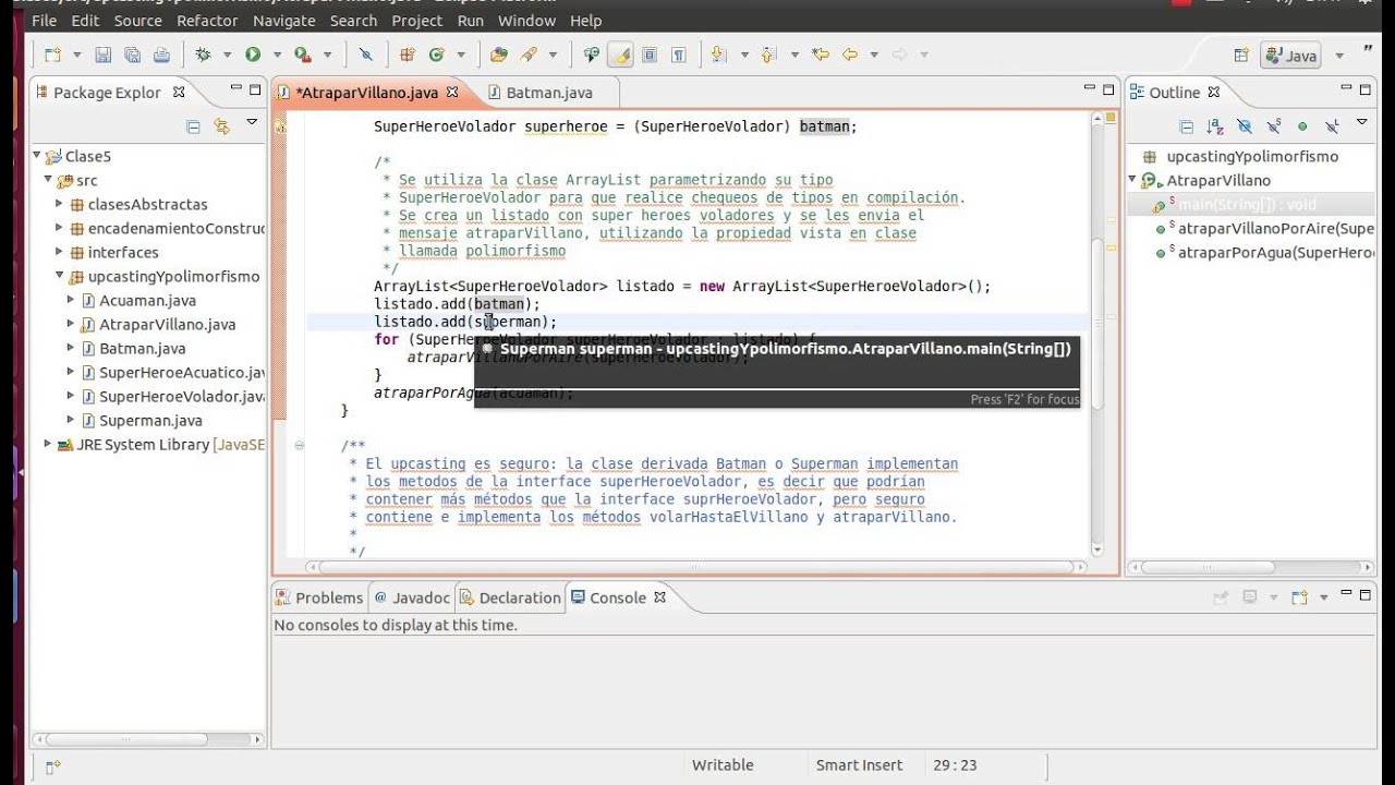 Polimorfismo y Casting aplicados en un ejemplo en java. - YouTube