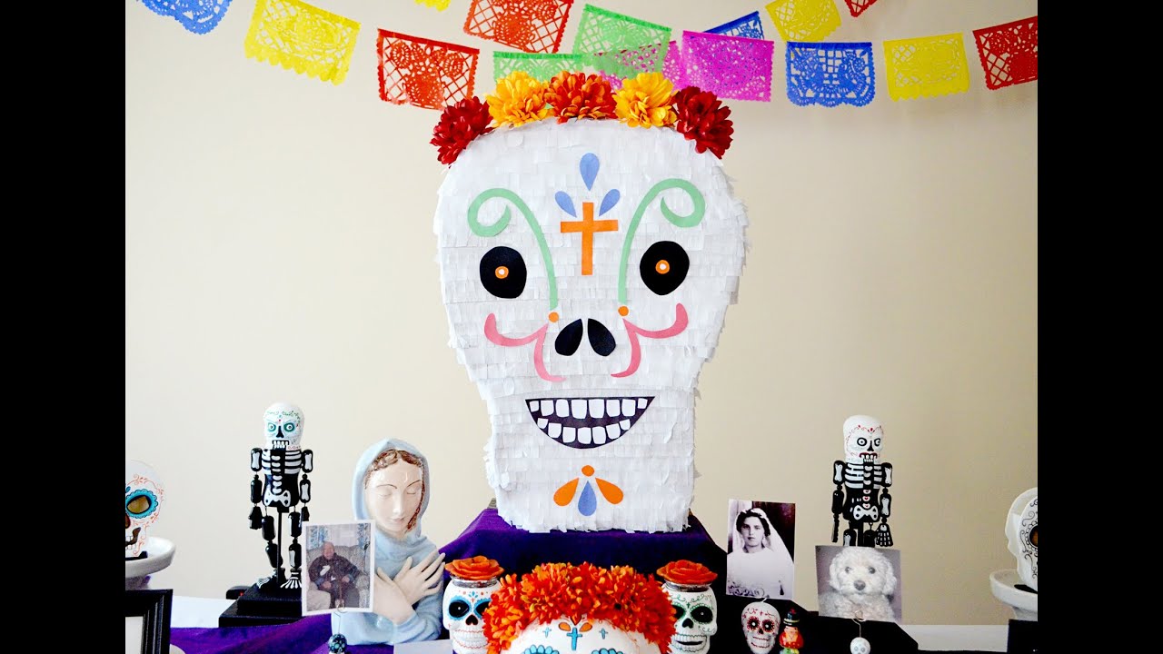 How to Make a Sugar Skull Pinata - YouTube