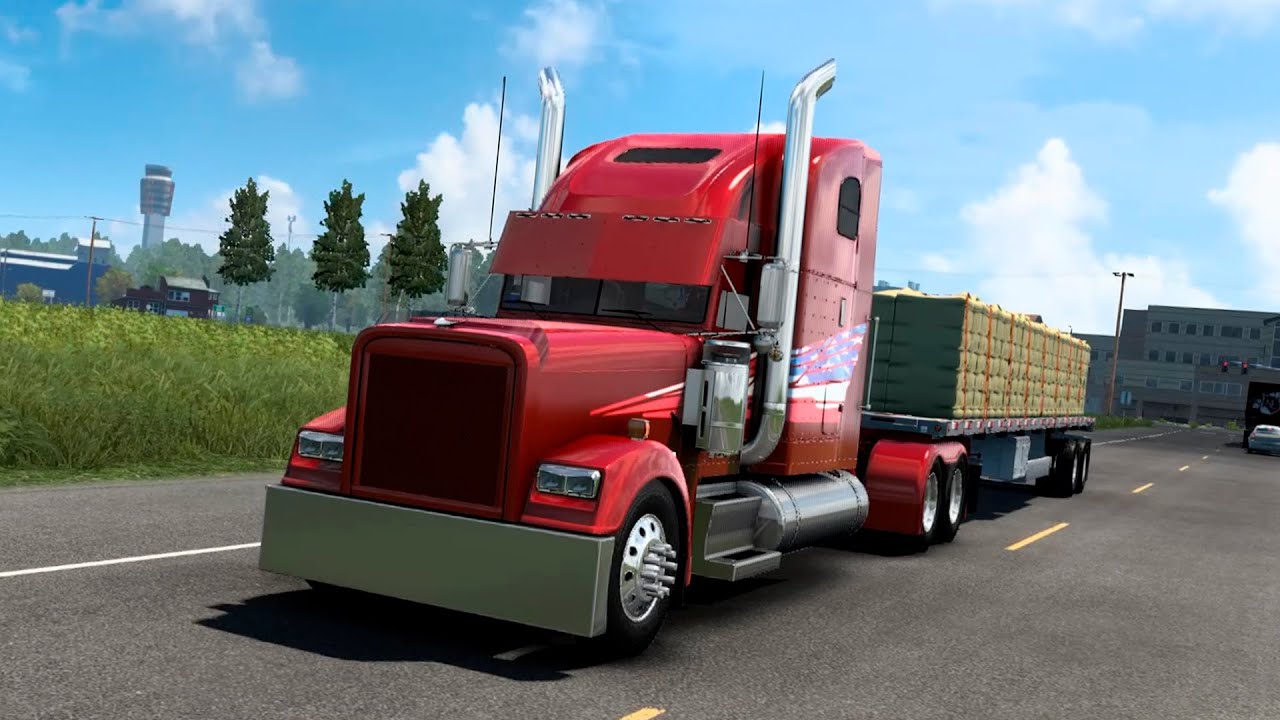 Ruda Freightshaker custom truck hauling cotton on Kansas #303 ATS ...