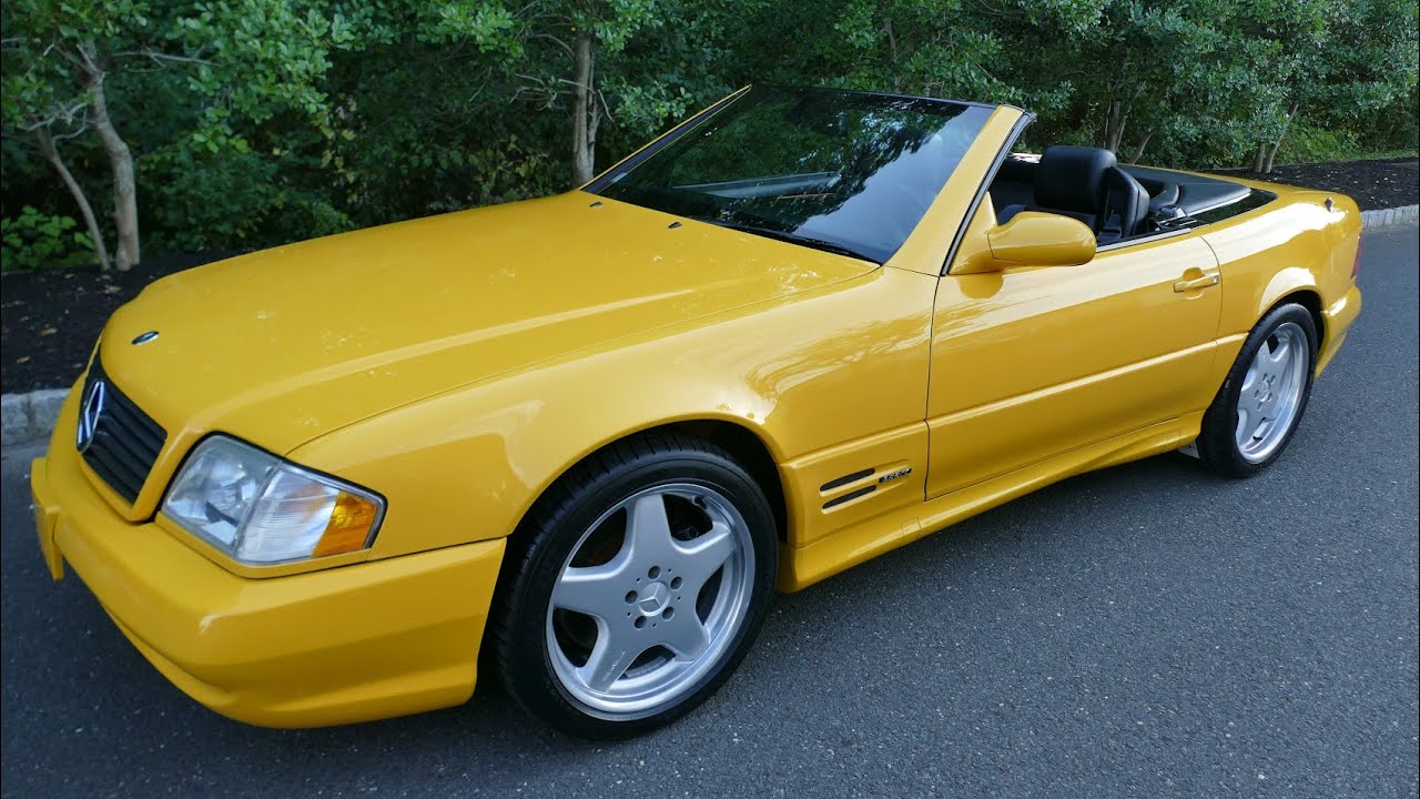 1999 Mercedes Benz SL500 Sunburst Yellow Exterior Video 9/4/22 - YouTube