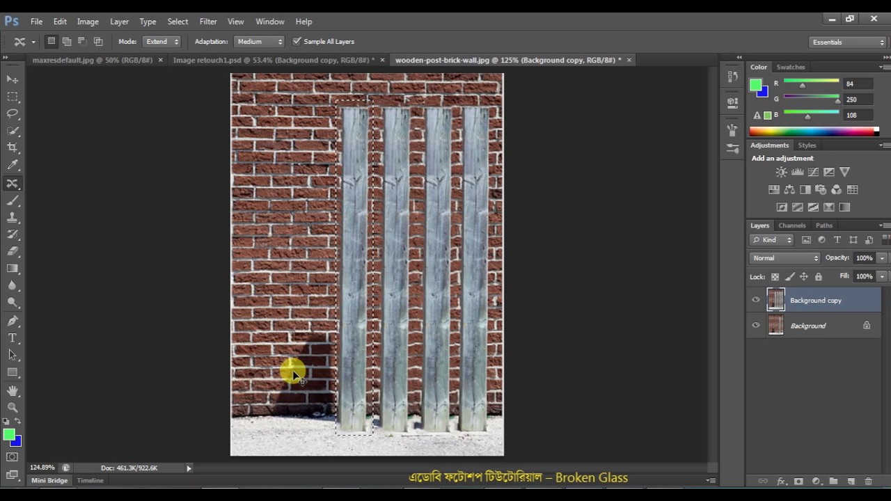 Content aware Move tool এডোবি ফটোশপ Adobe photoshop CS6 - YouTube