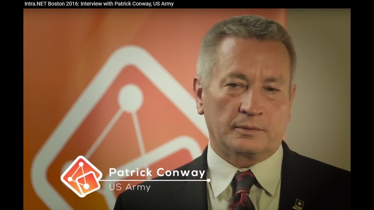 Intra.NET Boston 2016: Interview with Patrick Conway, US Army - YouTube