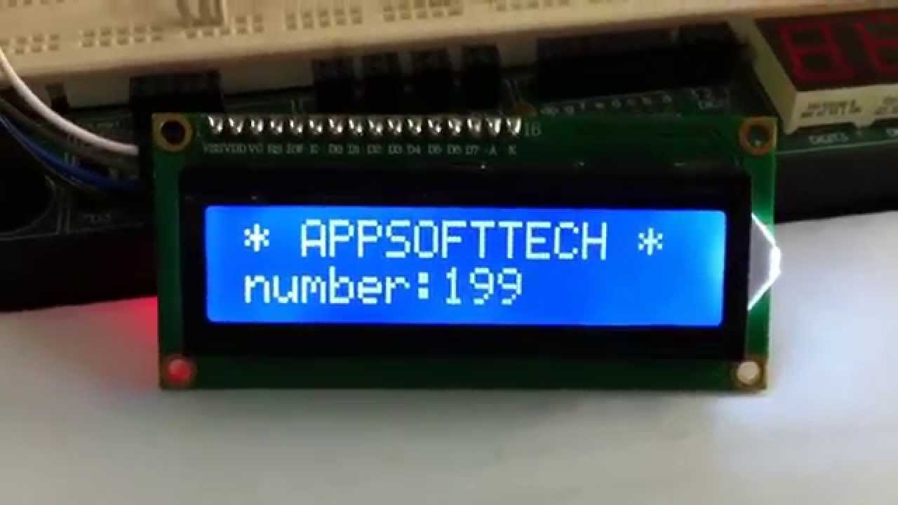 PIC16F IIC/I2C/TWI 1602 Serial LCD - YouTube