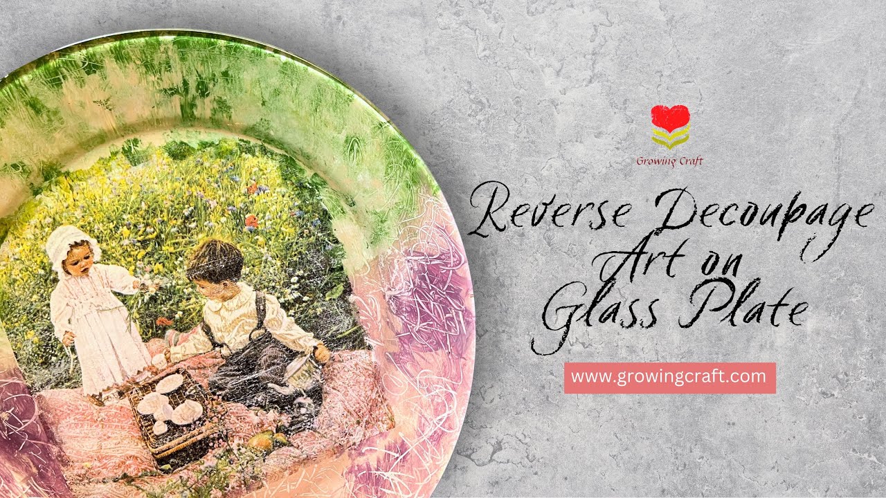 Reverse Decoupage on Glass Plate Tutorial beginners I Viveca's ...