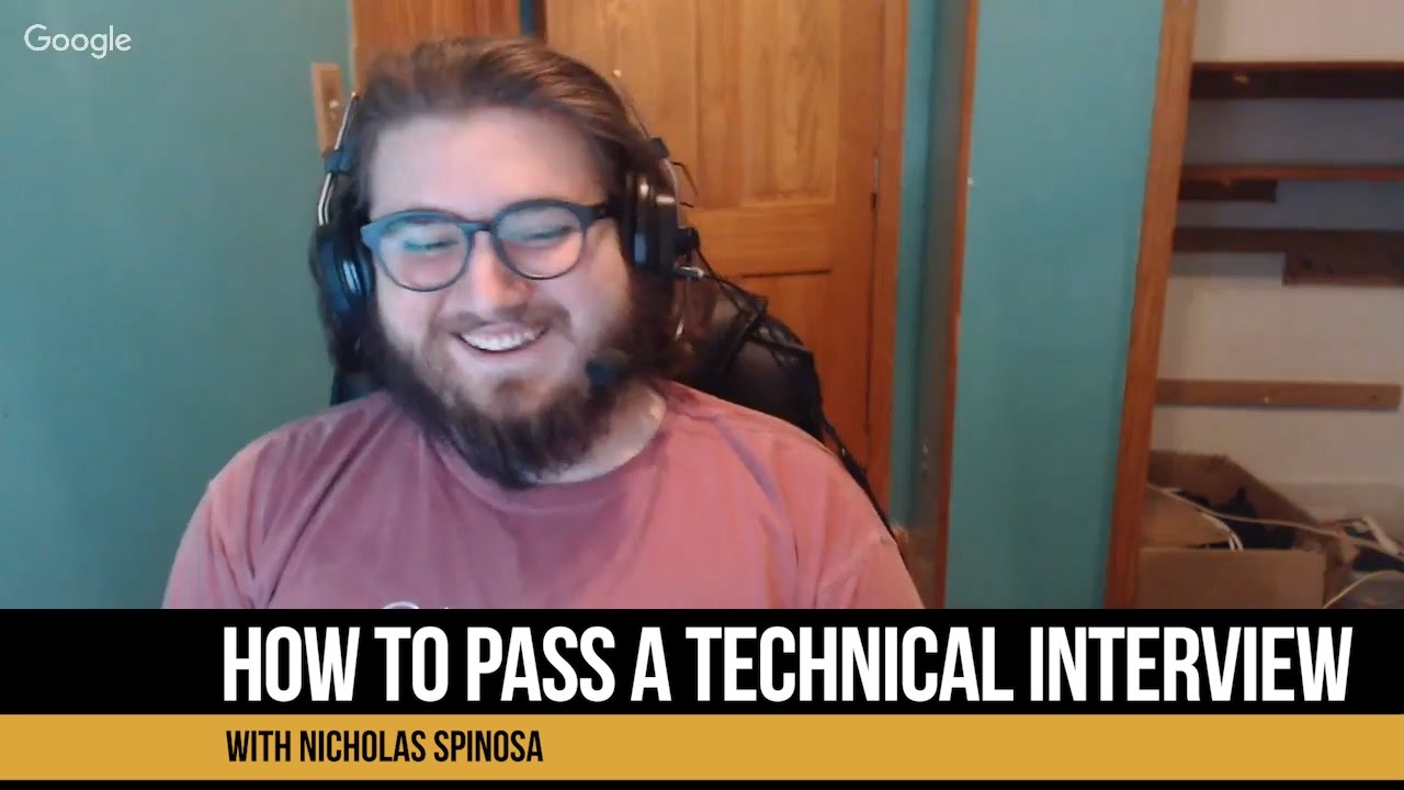 How To Ace A Technical Interview With Nicholas Spinosa - YouTube