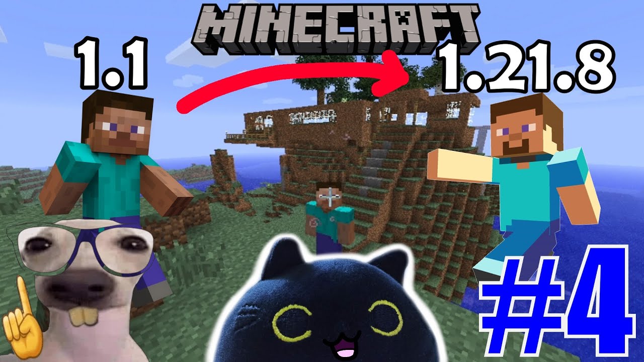Me PASO TODAS LAS VERSIONES de Minecraft | Serie #4 - YouTube