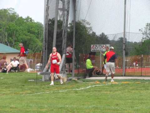 Chris Mahl, Last hammer throw of College - YouTube