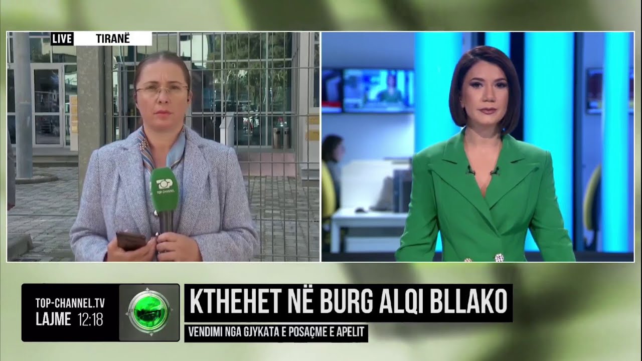 Top Channel/ Kthehet në burg Alqi Bllako/ Vendimi nga Gjykata e Posaçme ...