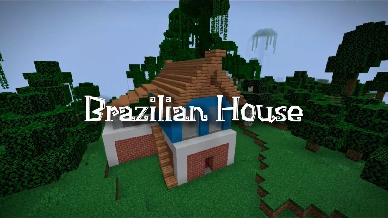 How To Make a Brazilian House on Minecraft - Relaxing ASMR Turorial ...