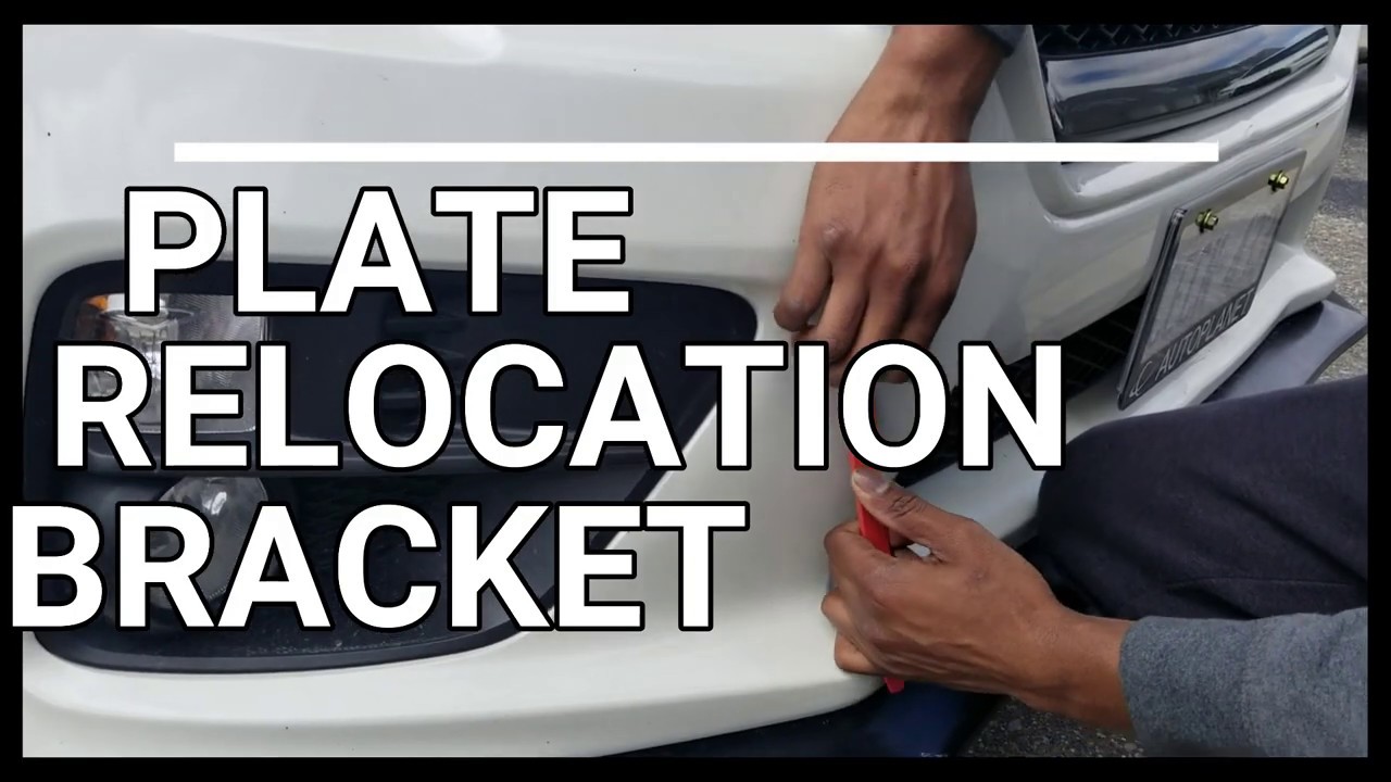 Subaru WRX/STI, License Plate Relocation Kit INSTALL - YouTube