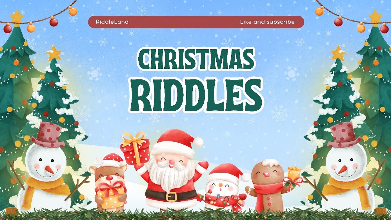 Funny and Tricky CHRISTMAS Riddles 🎅🎄 | Fun Christmas Game 💫 - YouTube