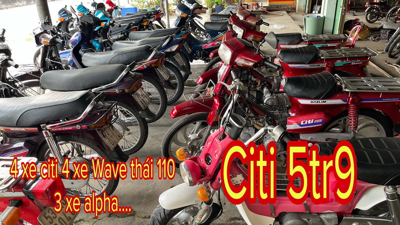 | Mới về 4 xe Citi | 4 xe Wave thái 110 | 3 xe Alpha | Citi 5tr9 ...