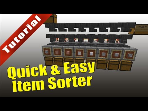 minecraft Full automatic sorting system in Minecraft bedrock - YouTube