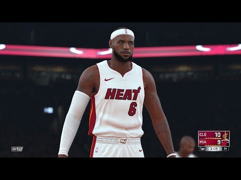 NBA 2k18 - All Time Cavaliers Team vs All Time HEAT Team | PS4 Pro (1080p 60fps)