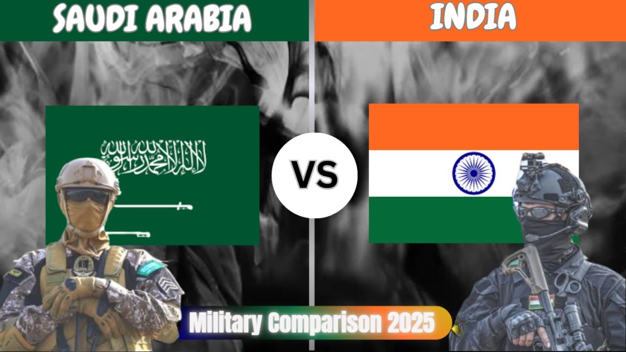 Saudi Arabia vs India Military Power 2025 | Army, Air Force, Navy ...