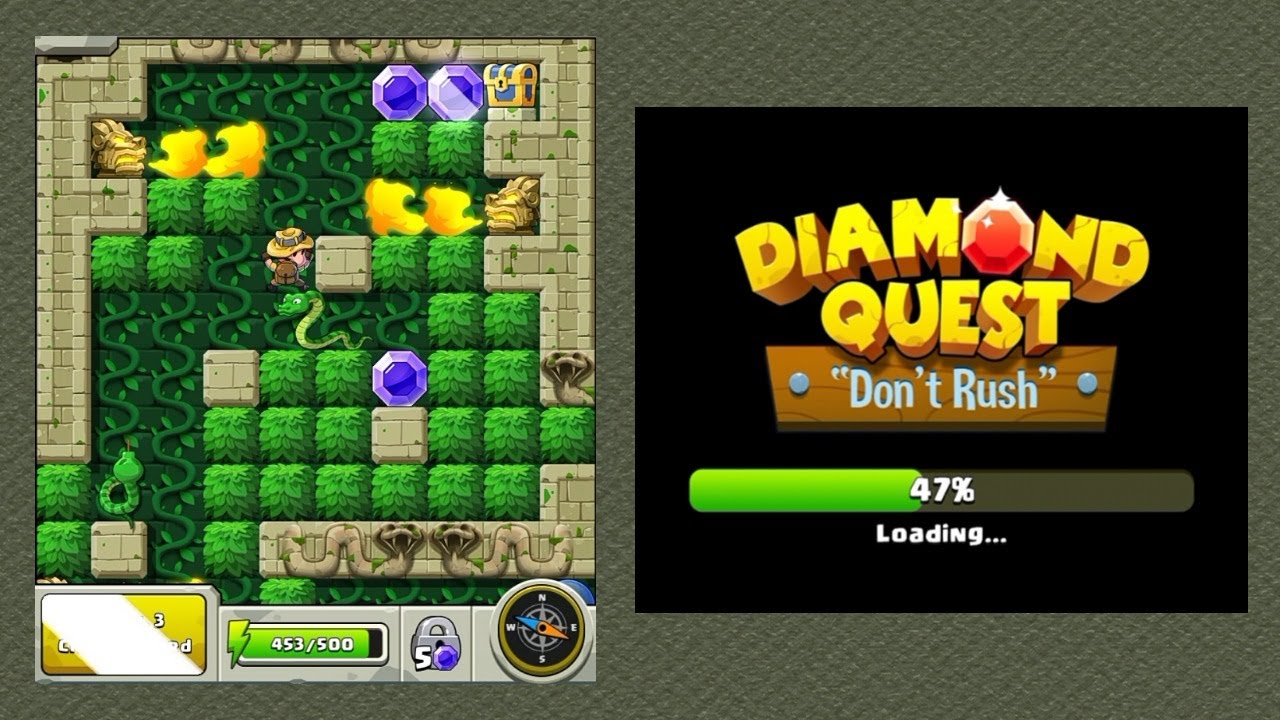Diamond Quest: Don't Rush! Gameplay 8MIN Android - YouTube