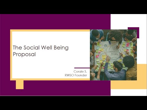 The Social Well Being Proposal For Sustainability Community - YouTube