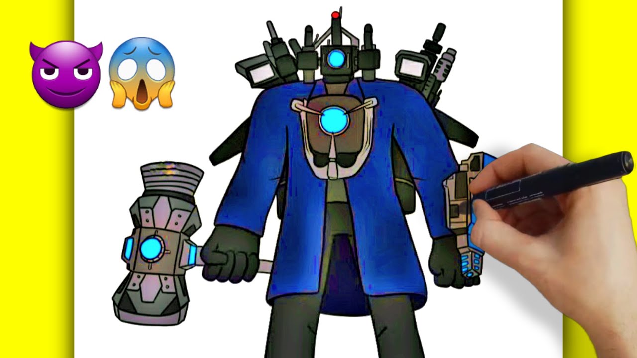 How to Draw Titan Cameraman Upgrade - Drawing Easy Step by Step - YouTube