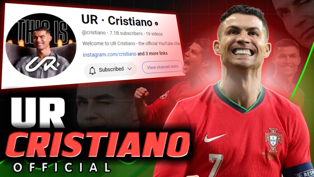 UR Cristiano Ronaldo channel | Cristiano Ronaldo official Youtube ...