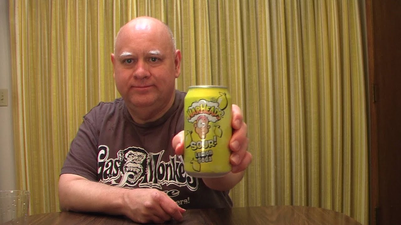 Warheads Sour Lemon Soda Pop Taste Test and Review - YouTube