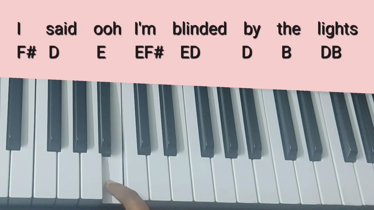 Blinding Lights Tutorial(Chords+Melody) | The Weeknd | Keyboard - YouTube