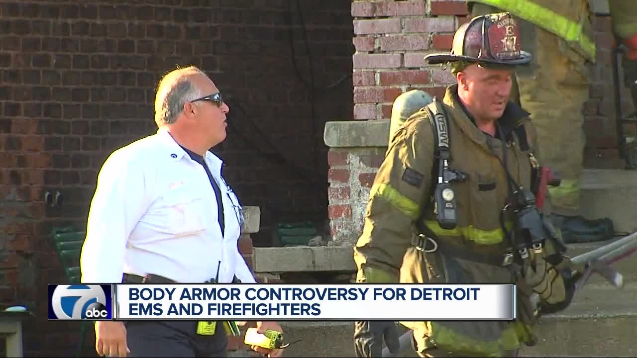 Body armor controversy for Detroit EMS and firefighters - YouTube