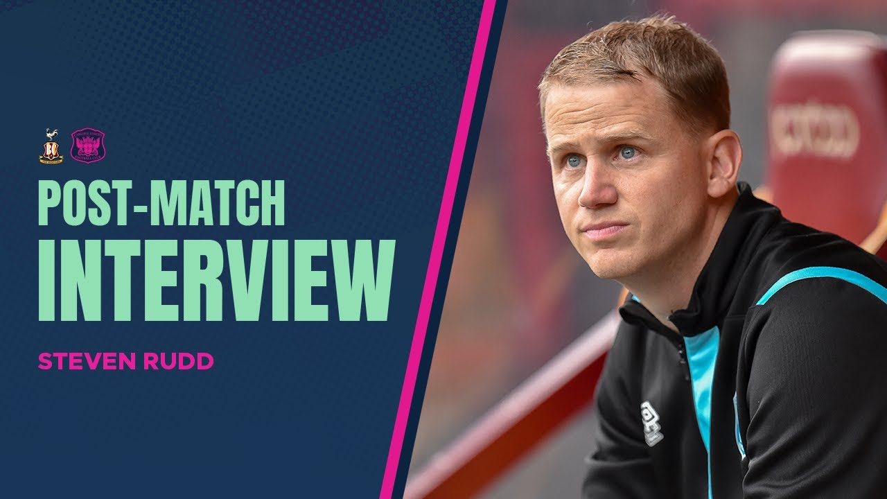 Steven Rudd speaks after Bradford City defeat - YouTube