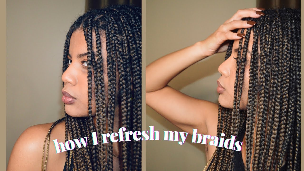 how I wash my braids without actually "washing" my braids | no talking ...