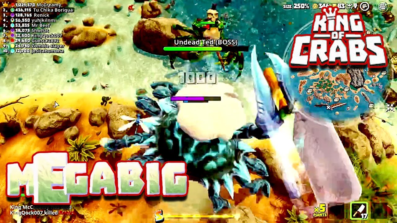 #kingofcrabs #gaming Frost Deman crab DEFEATED Undead ted {BOSS} 2X ...