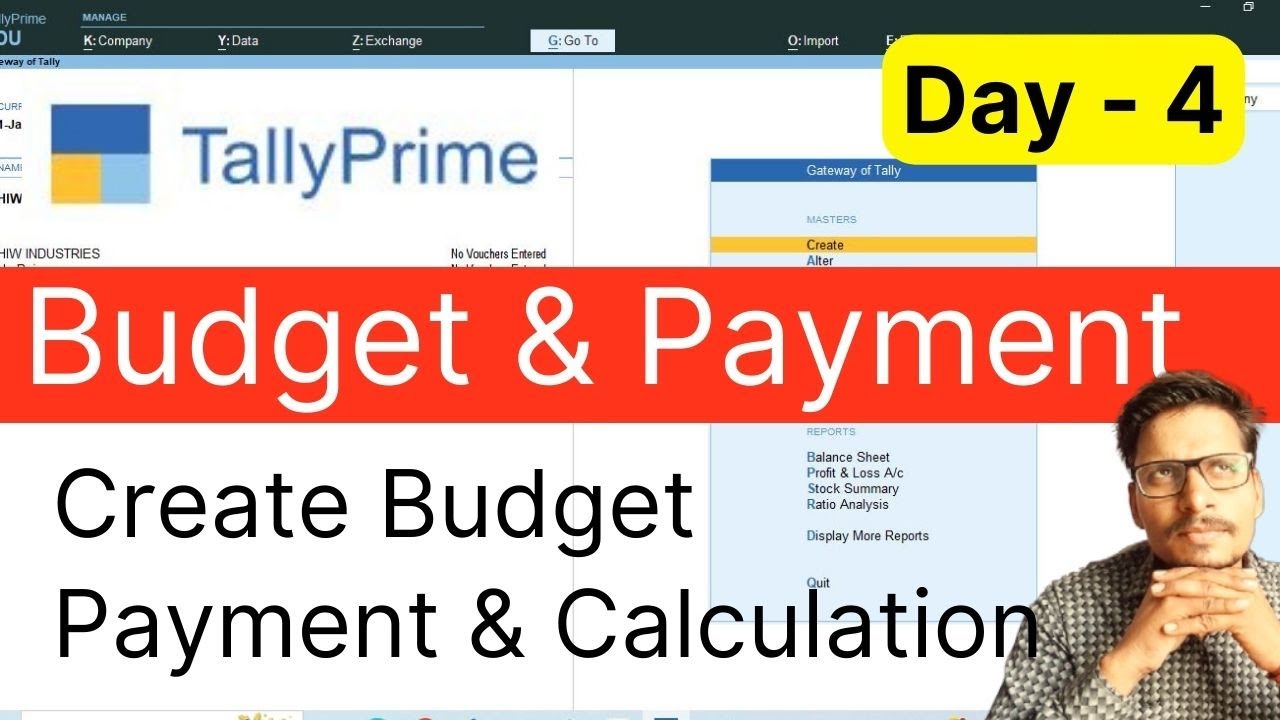 Tally Prime Budget Calculation Part 4 How To Create Budget In Tally Prime Budget Calculation Part 4 How To Create Budget In