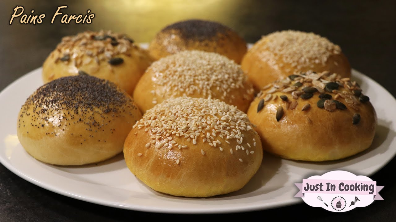 Recette des Pains ou Buns Farcis au Poulet, Légumes et Épices - YouTube
