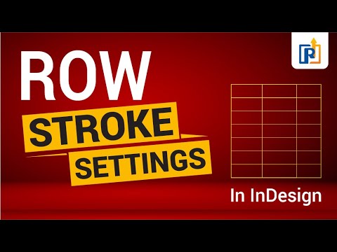 Alternate Row Stroke Setting in InDesign | Row Stroke Setting in ...