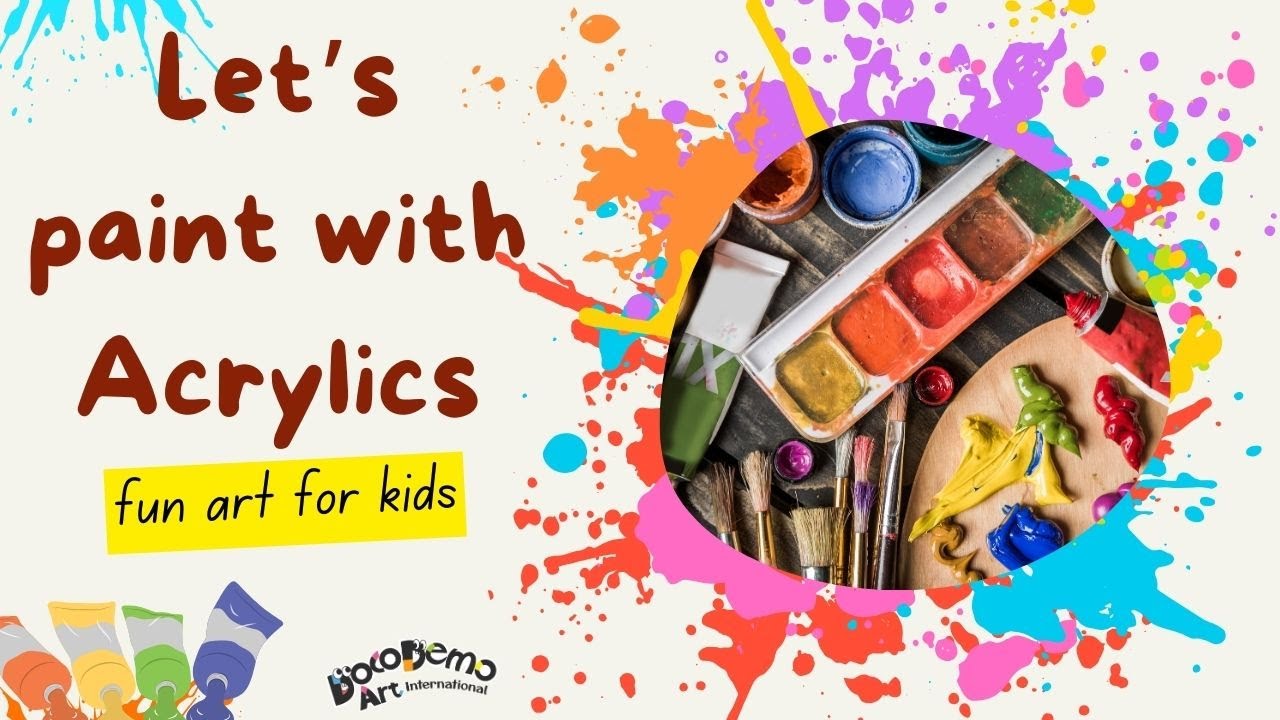 Let's Paint with Acrylics! Fun Art for Kids! - YouTube