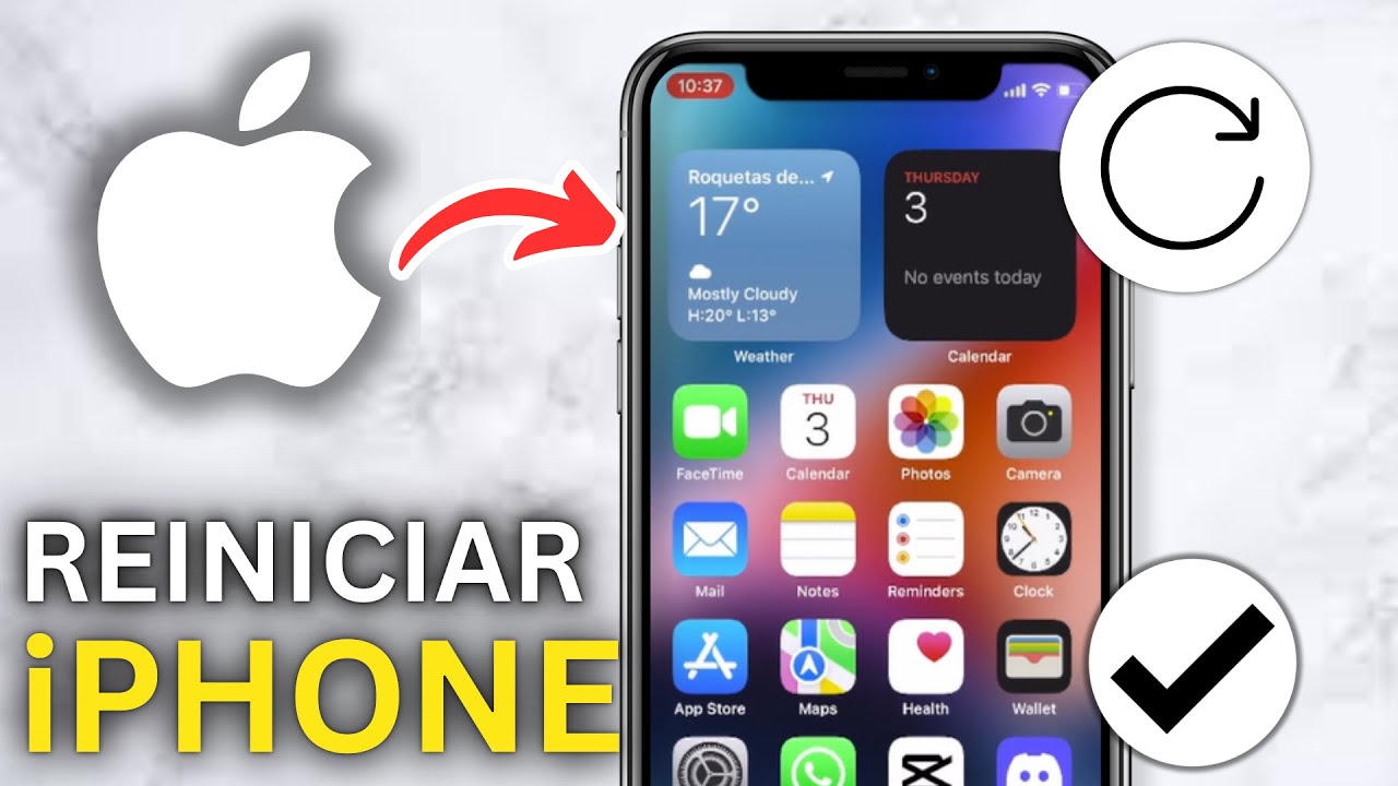 Cómo Hacer un Reinicio en un iPhone - Tutorial - YouTube