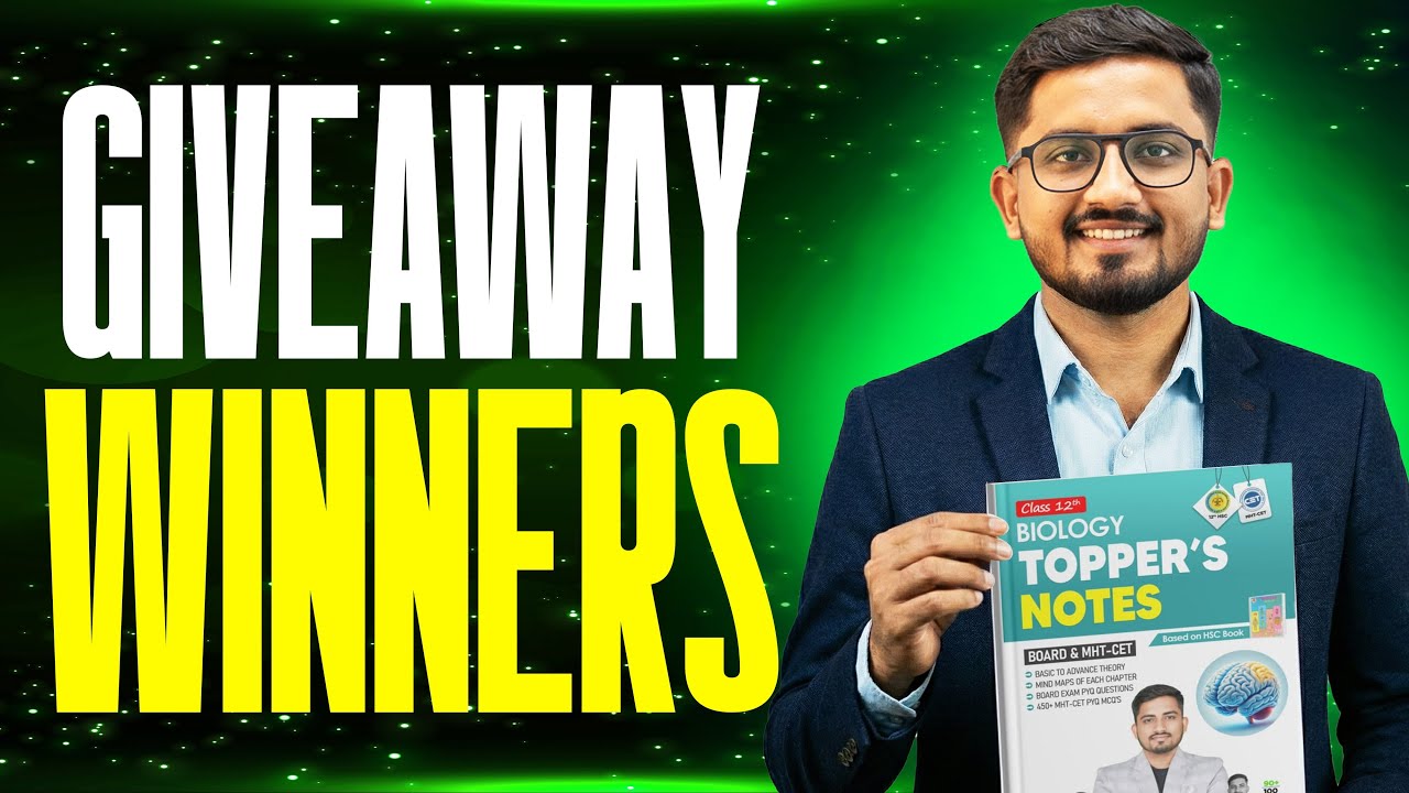 🎉 Toppers Notes Giveaway Winners Announced | Biology Class 12 - YouTube