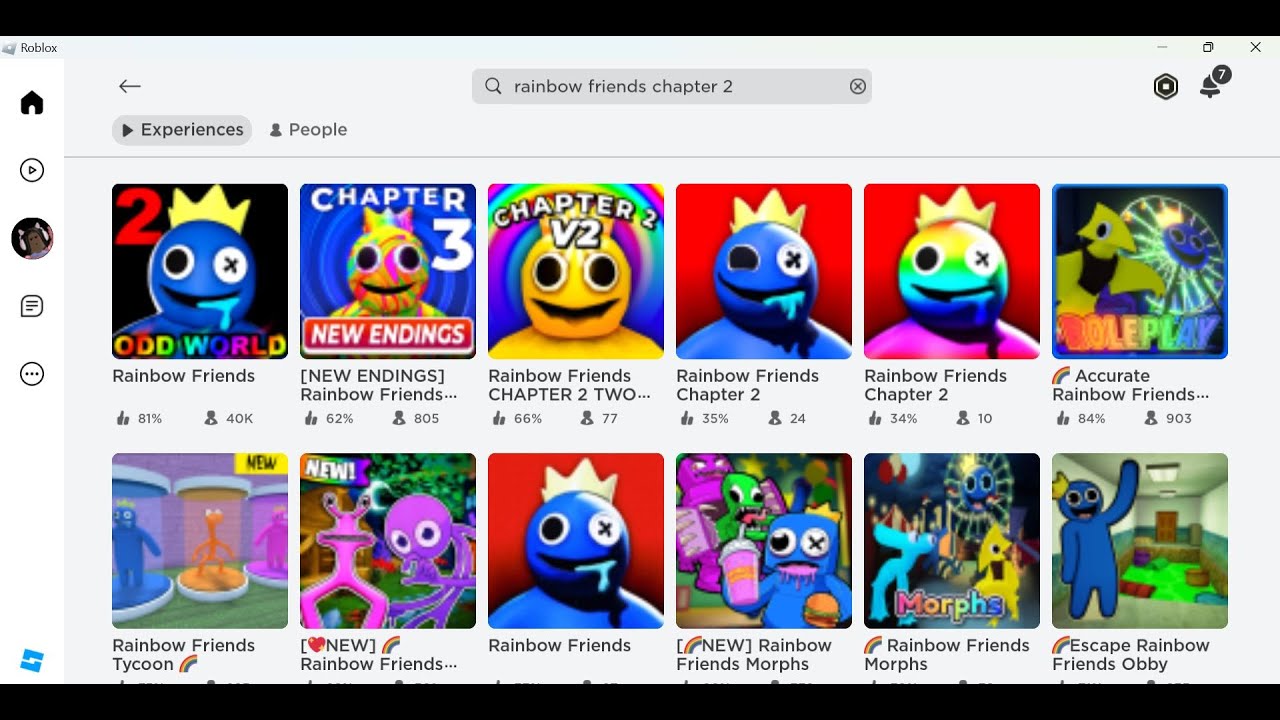 looking at fake rainbow friends games - YouTube