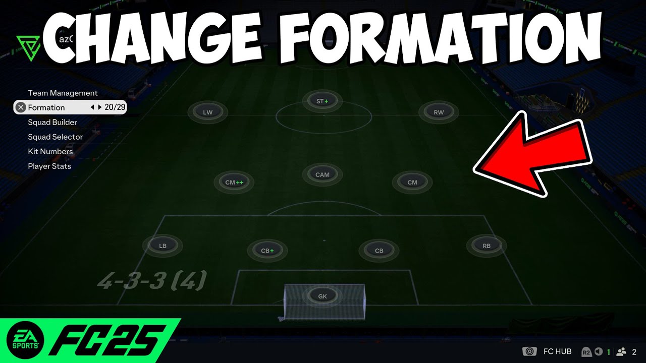 How To Change Formation On FC 25 Ultimate Team - YouTube