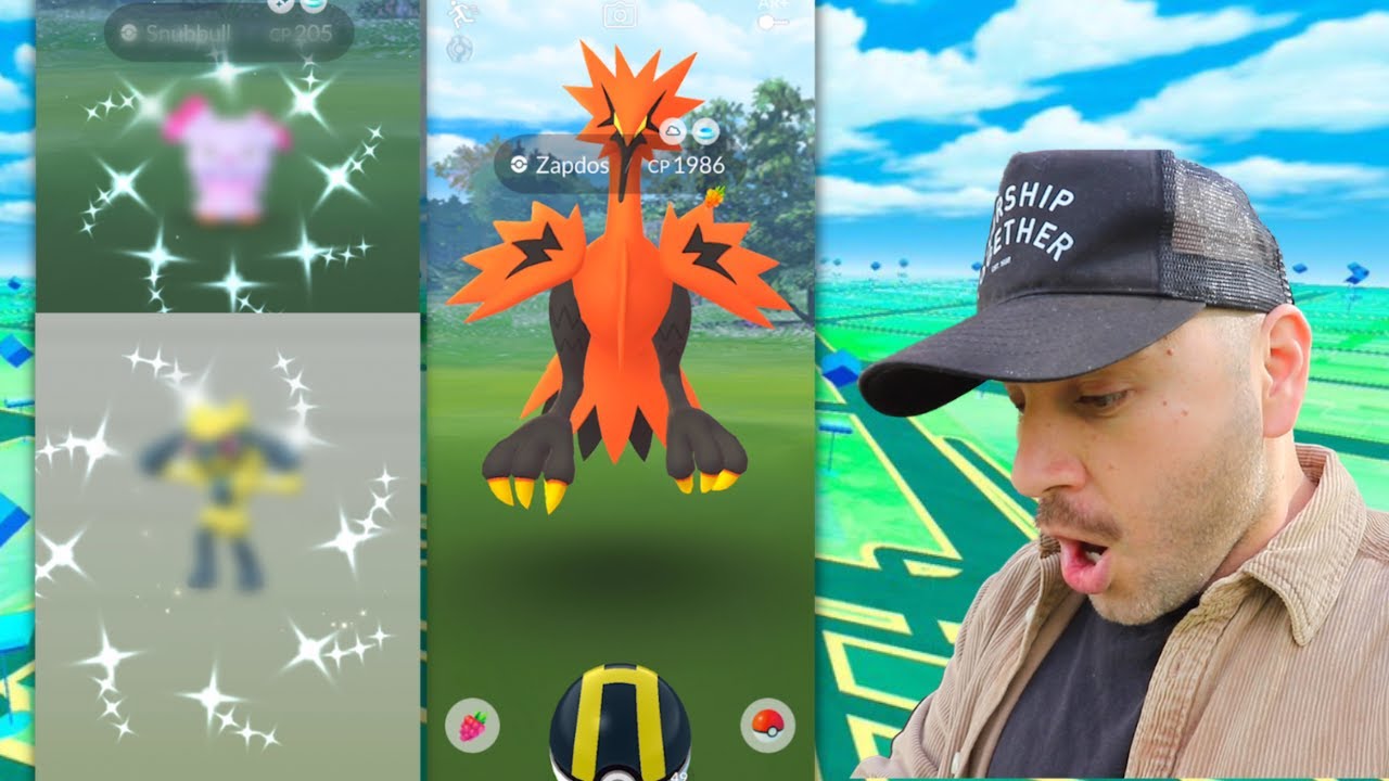 EPIC adventure w/ GALARIAN ZAPDOS & double SHINY! #PokemonGo #Ditto # ...