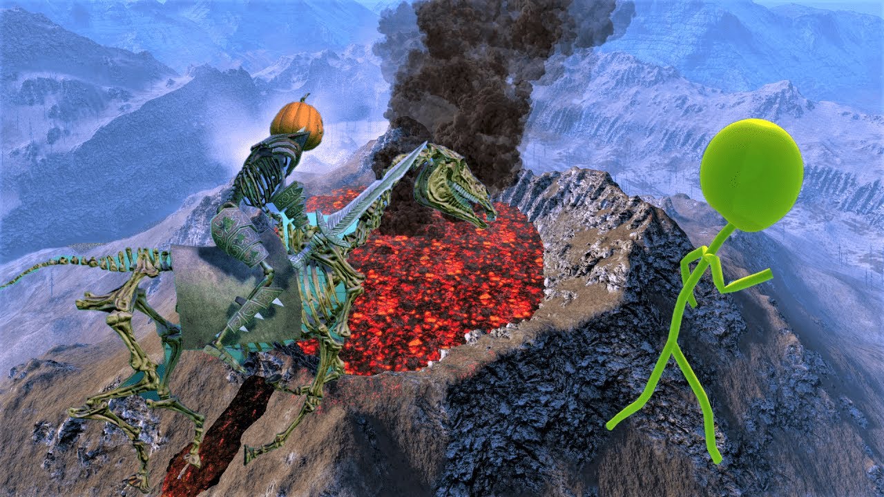 【UEBS】Run away Stickman. While avoiding lava! | Ultimate Epic Battle ...