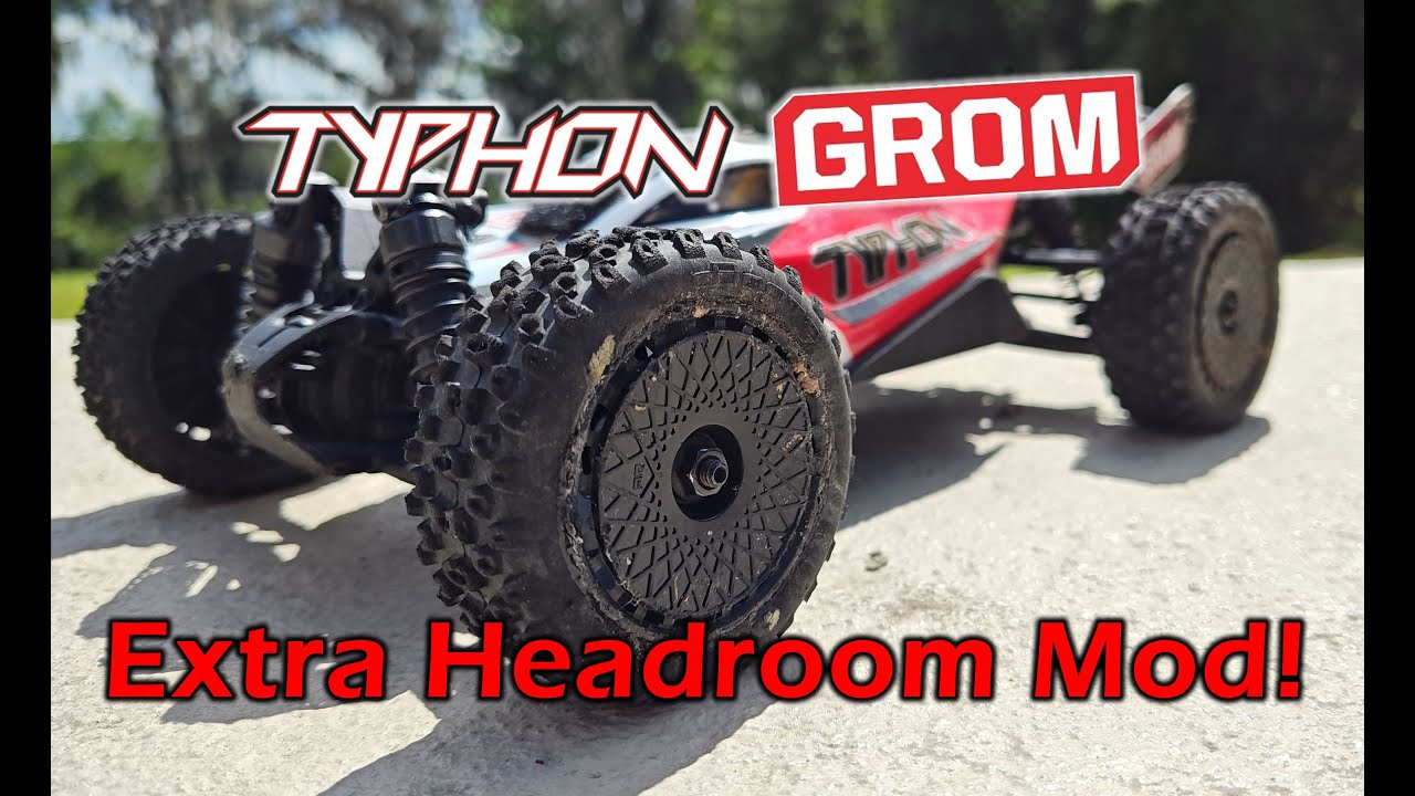 ARRMA Typhon Grom Extra Headroom mod! - YouTube