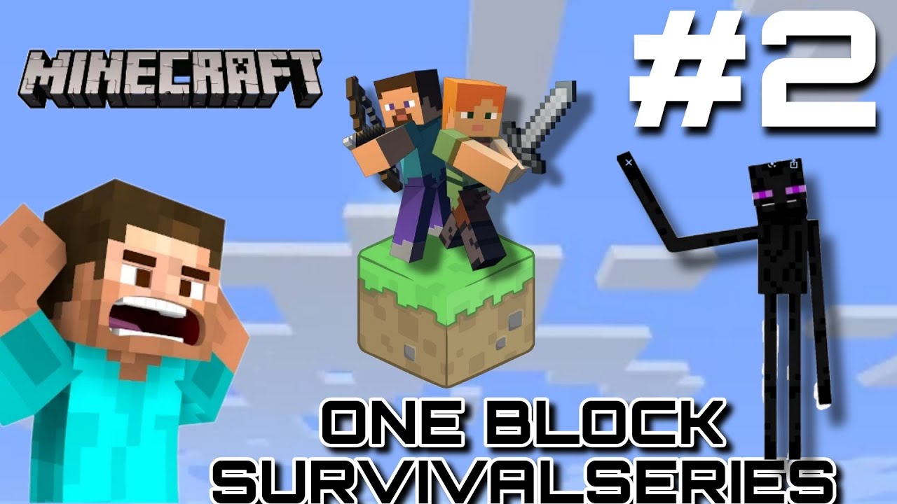 Minecraft one block Survival series Part 2 #minecraft #oneblock - YouTube