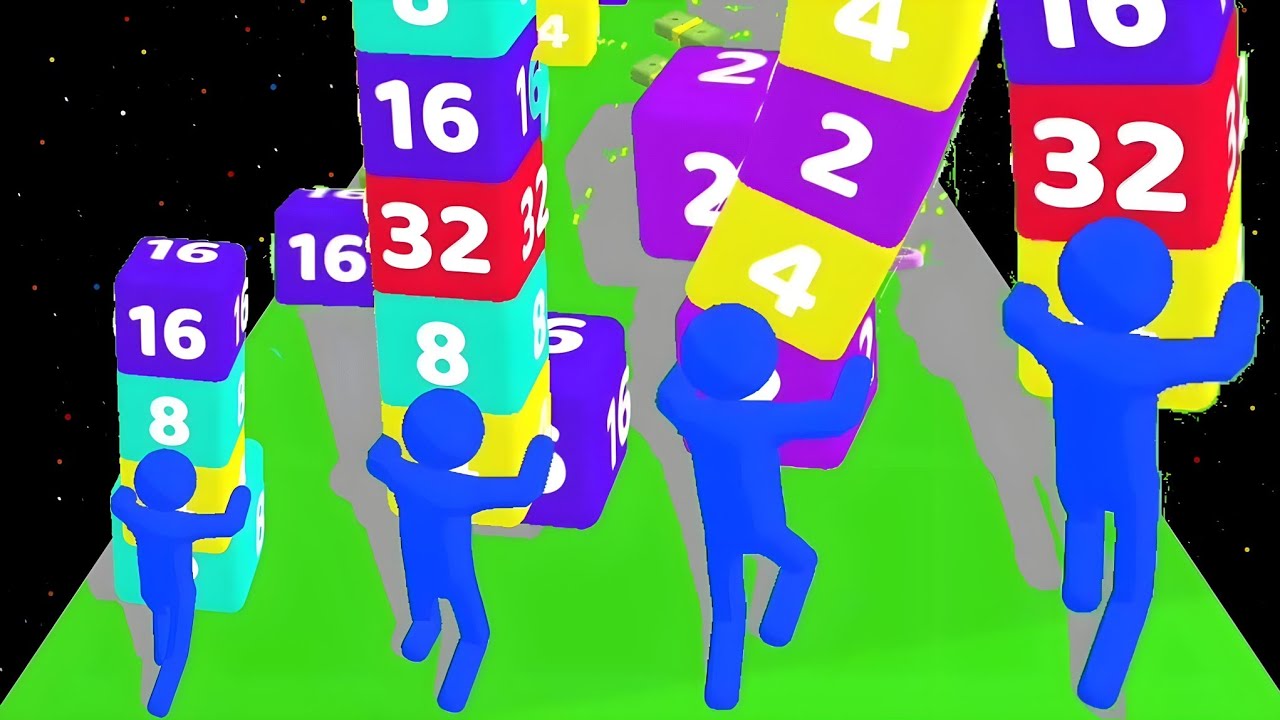 Run to the Numbers - run for collection of cube stacks with more potential - YouTube