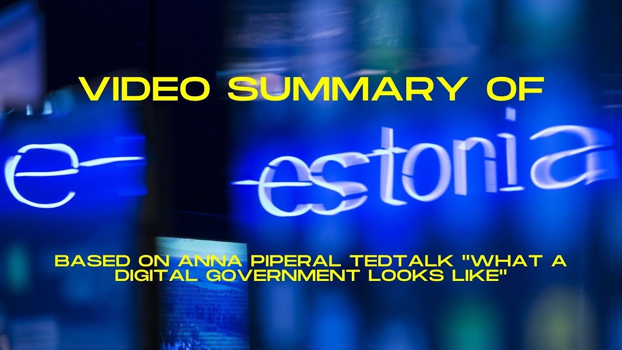 E-Estonia Digital Government TEDTalk by Anna Piperal Review - YouTube