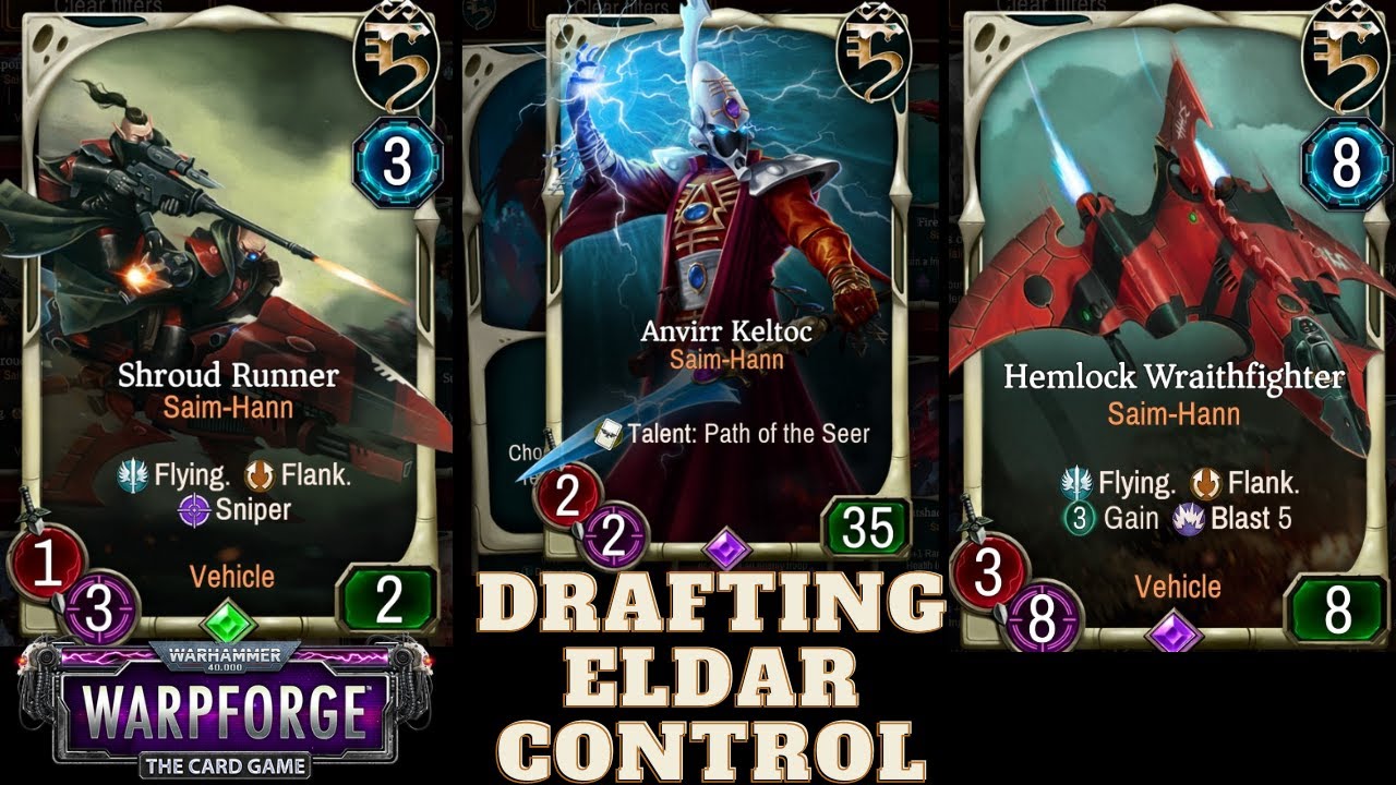 Drafting Eldar | Anvirr Control | Warharmmer 40,000: Warpforge - YouTube