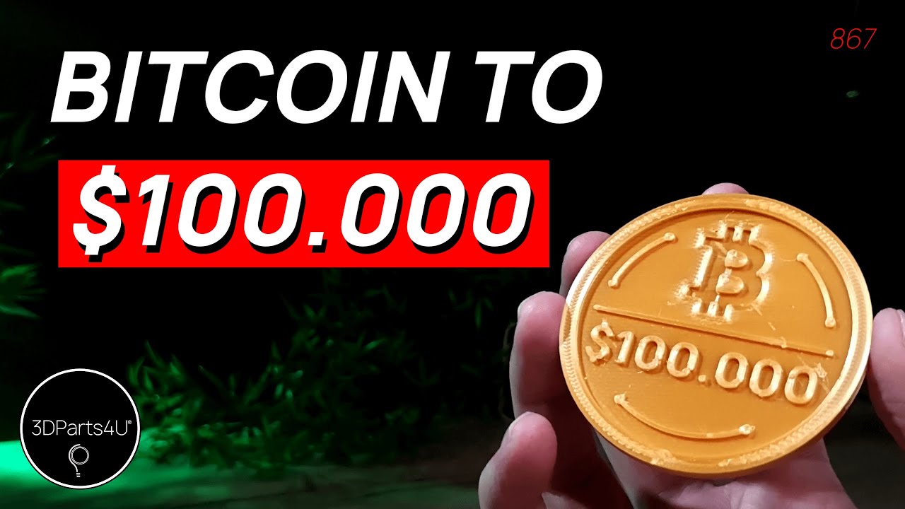 Bitcoin 100000 - Bitcoin 3D Print Model - 3D Coin Model - Bitcoin Price ...