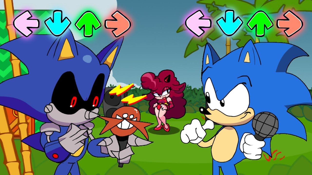 Friday Night Funkin' - Metal Sonic Vs. Sonic The Hedgehog (FNF Mod ...