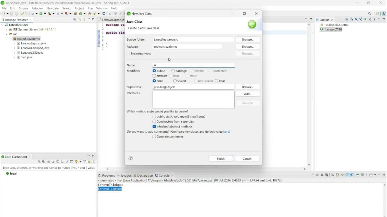 Sealed Class In Java || Understand Sealed Classes In Java Step By Step ...