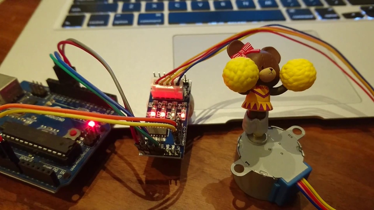 Stepper Motor Test - Full step drive (two phase on) - YouTube